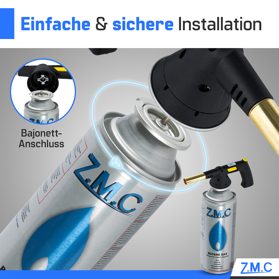 Butan Gaskartuschen 227g, Typ MSF-1a, Universal Gaskartusche – ZMC Camping